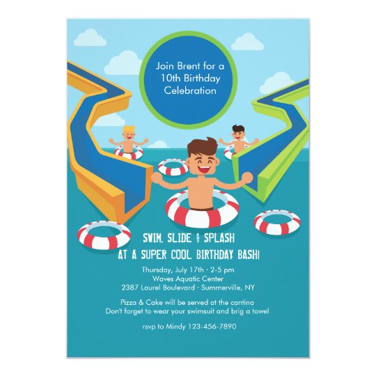 Fun Pool Party Invitation | Zazzle.com