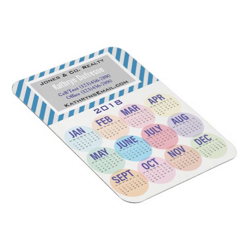 Fun & Professional Business 2018 Calendar Magnet | Zazzle