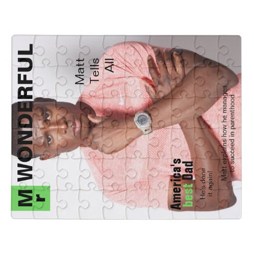 Fun Puzzle // Magazine Cover // Add Your Photo | Zazzle