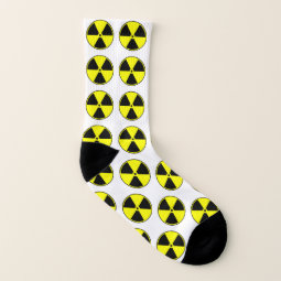 Fun Radiation Symbol Socks | Zazzle