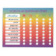 Fun Rainbow Daily Routine Checklist Notepad | Zazzle