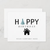 Fun Real Estate Happy Birthday Card | Zazzle