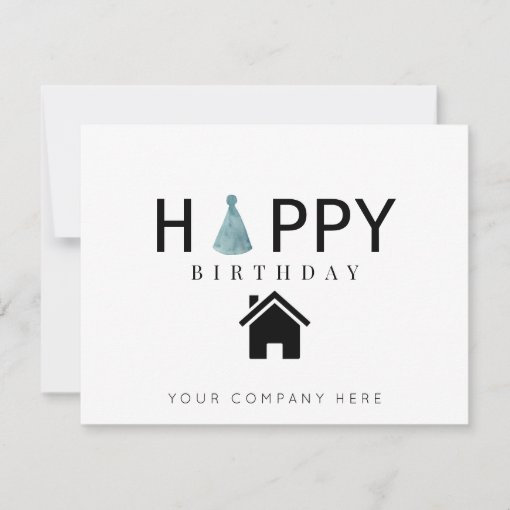 Fun Real Estate Happy Birthday Card | Zazzle