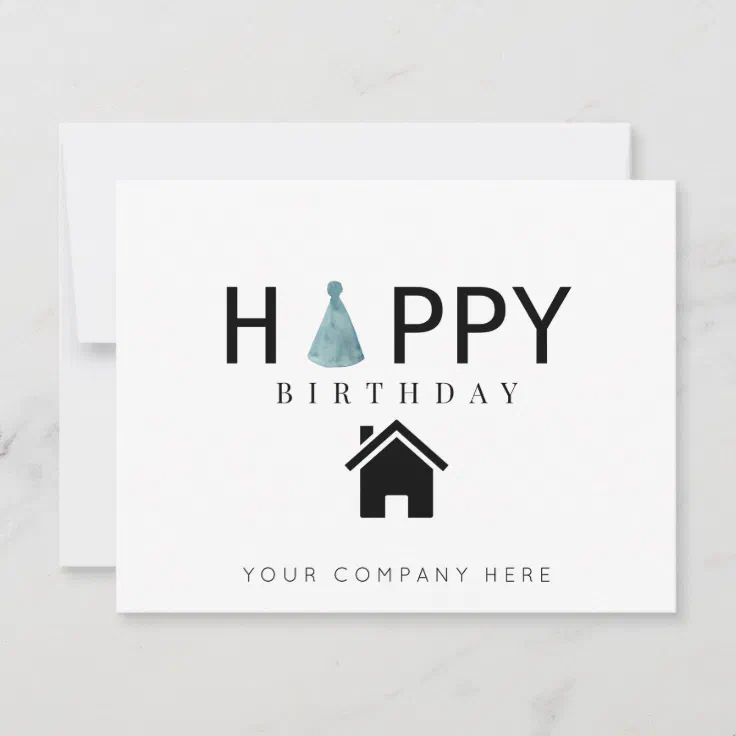 Fun Real Estate Happy Birthday Card | Zazzle