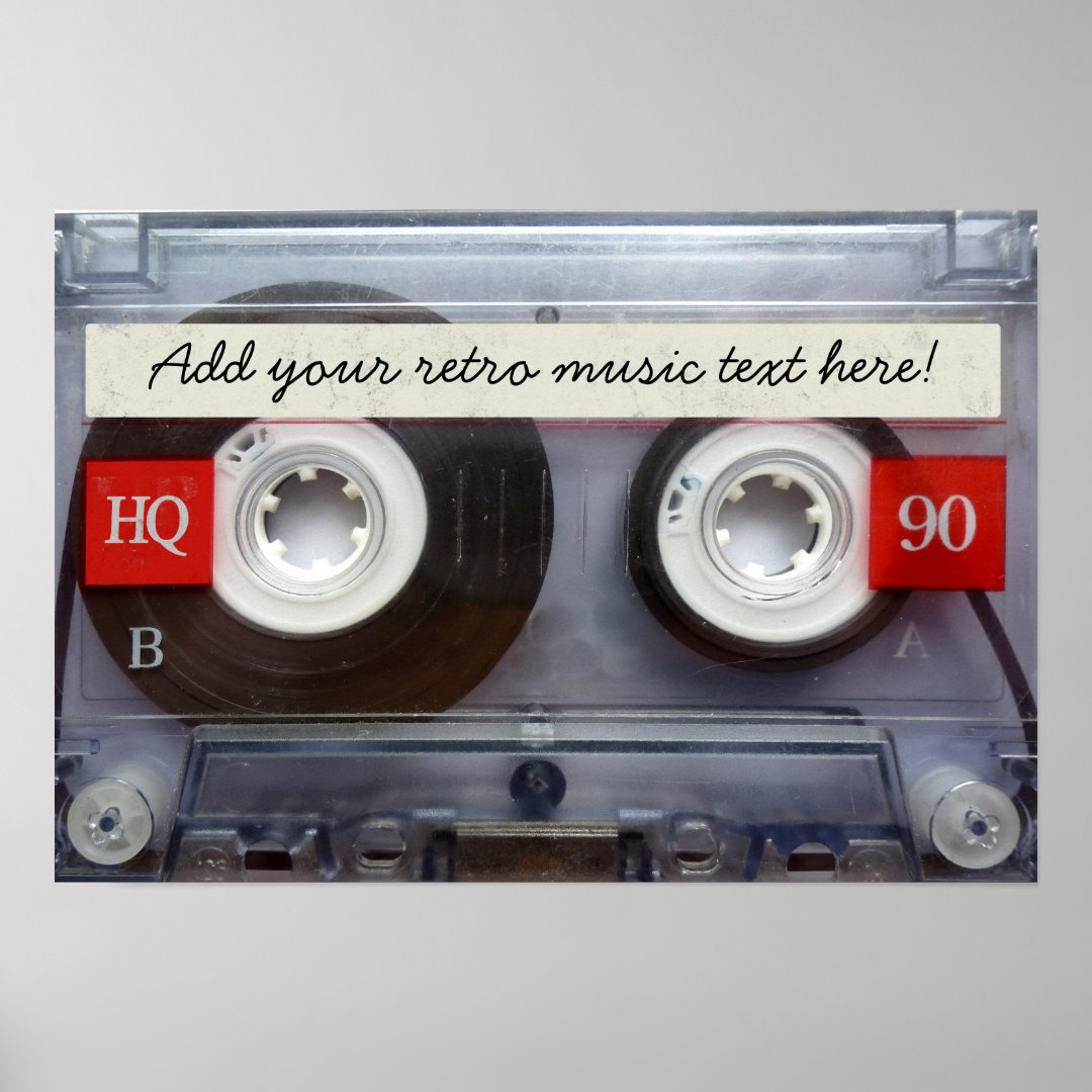 Fun Retro Cassette Tape Poster | Zazzle