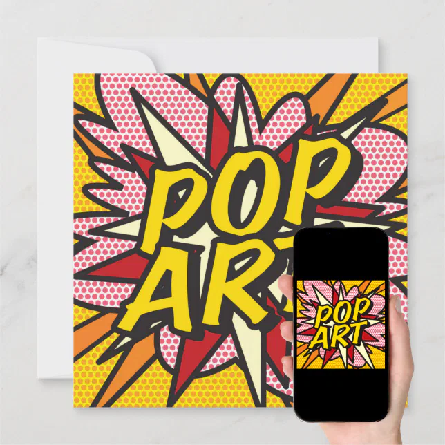 Fun Retro Comic Book POP ART Invitation | Zazzle