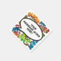 Fun Retro Comic Book Speech Bubble Napkins | Zazzle
