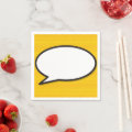 Fun Retro Comic Book Speech Bubble Paper Napkins | Zazzle