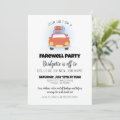 Fun Retro Graduation Send Off Farewell Invitation | Zazzle