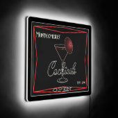 Fun Retro Neon Cocktails LED Sign | Zazzle