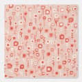 Fun Retro Pink Floral Pattern Wallpaper | Zazzle