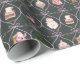Fun Retro Vintage Christmas Pink Ribbon Watercolor Wrapping Paper | Zazzle