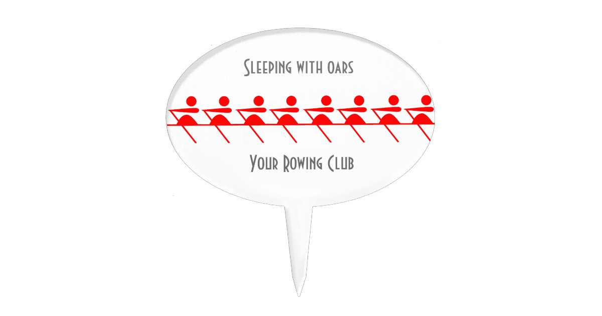 Fun Rowing club Cake Topper | Zazzle