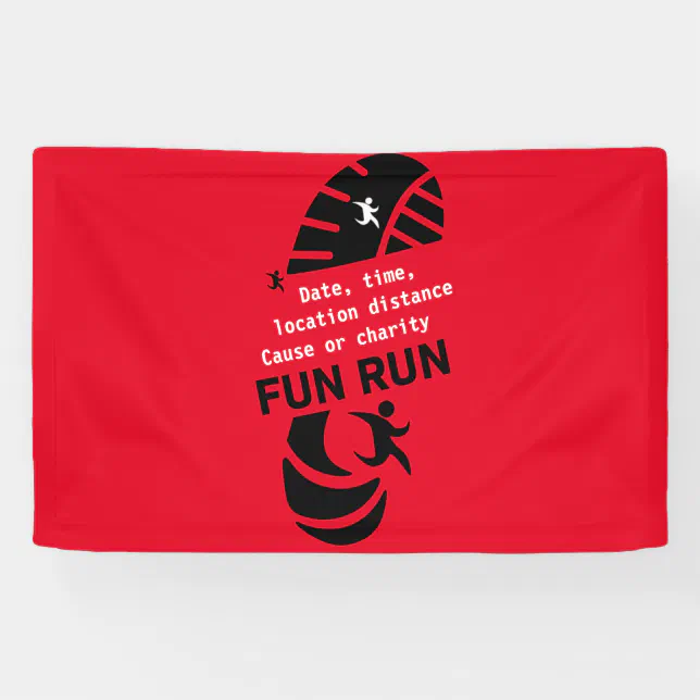 Fun Run Event Cause Charity Promotion T-Shirt Coff Banner | Zazzle