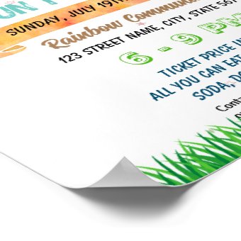 Fun run Marathon event template Poster | Zazzle