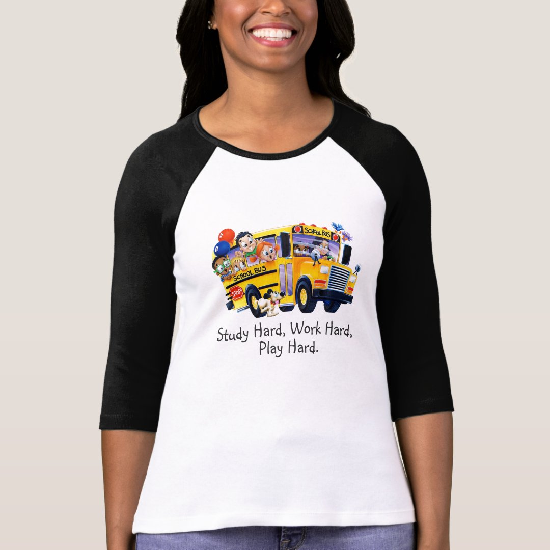 Fun School Bus Driver Party T Shirts Personalized | Zazzle