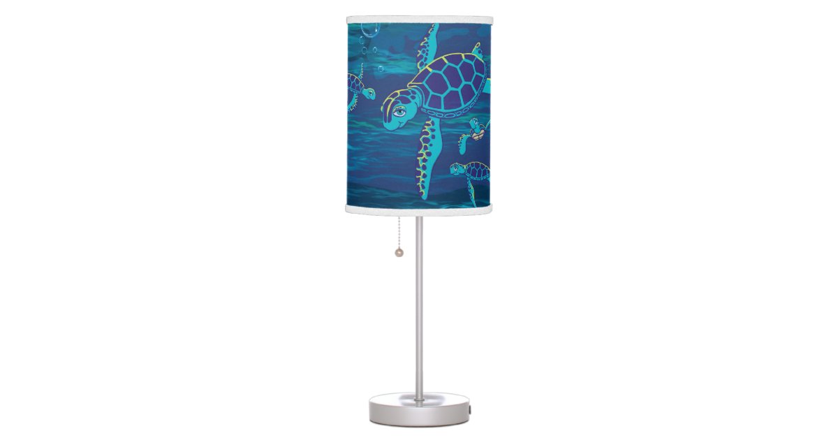 Fun Sea Turtles Kid’s Lamp | Zazzle