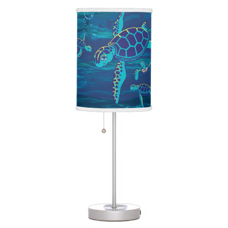 Fun Sea Turtles Kid’s Lamp | Zazzle