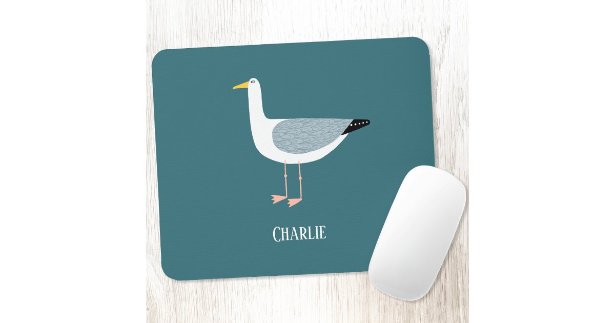 Fun Seagull Personalized Mouse Pad | Zazzle