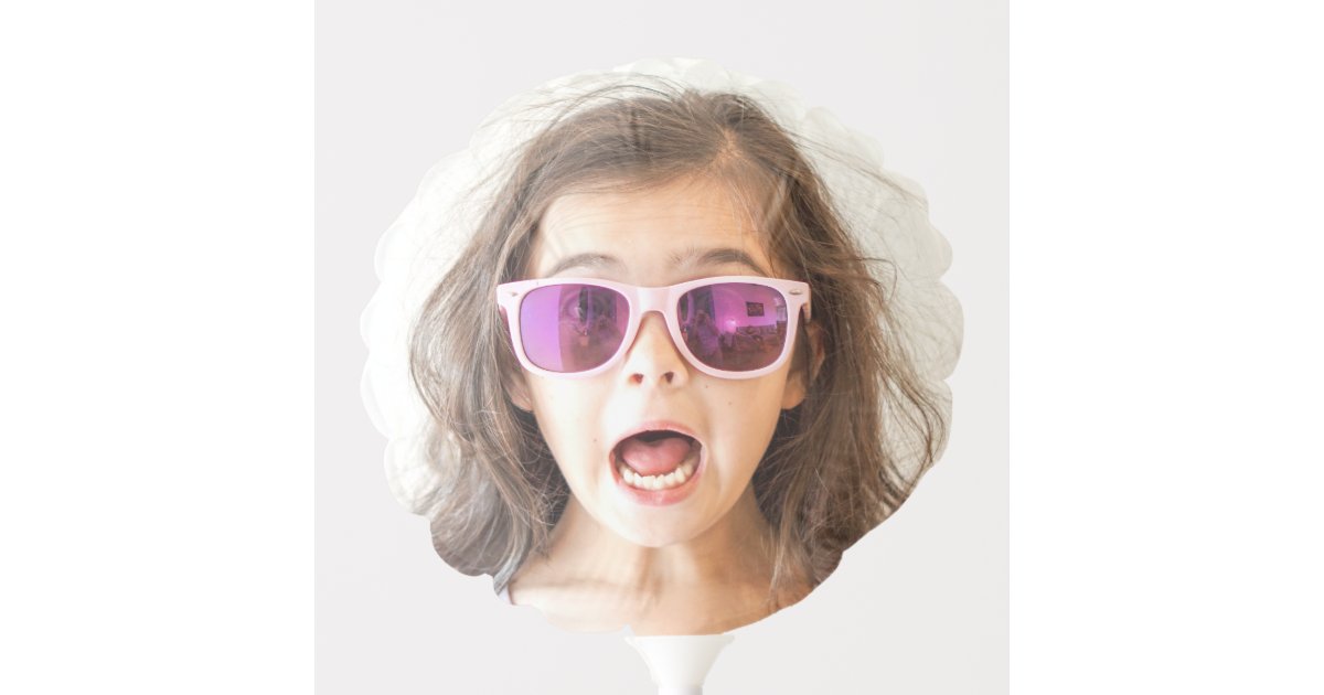 FUN Selfie Photo Upload | Your Face Fun Party Balloon | Zazzle