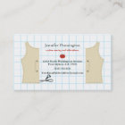 Fun sewing fashion design customized business card | Zazzle.com