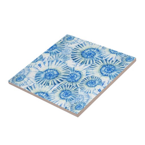 Fun Shell Pattern Tile | Zazzle