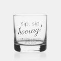 Fun Sip Sip Hooray Wedding Favor Whiskey Glass | Zazzle