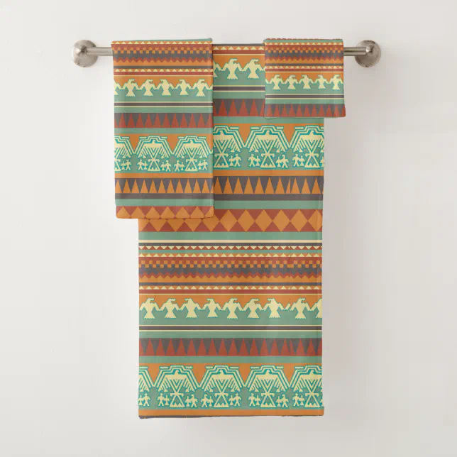 Fun Southwestern pattern towel set number nine | Zazzle