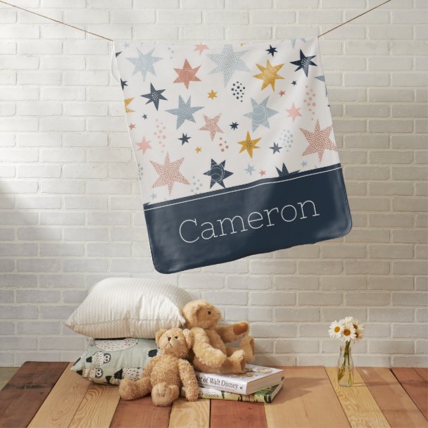 Fun Star Pattern Fabric | Zazzle