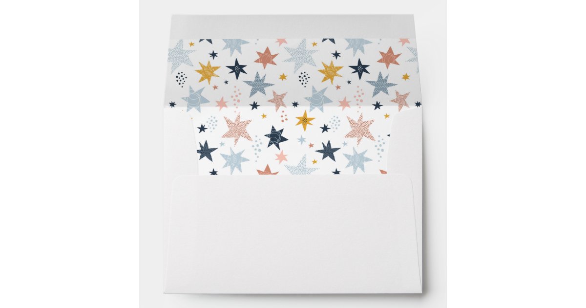 Fun Star Pattern Envelope | Zazzle