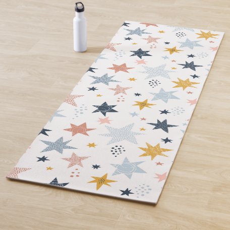 Fun Star Pattern Fabric | Zazzle