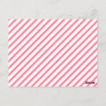 Fun Stripe Hot Pink Customizable Flag Bunting Postcard | Zazzle