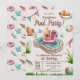 Fun Summer Capybara Pool Party Invitation | Zazzle