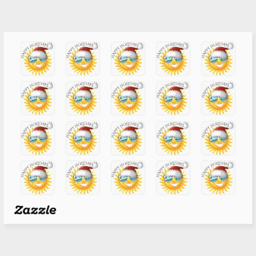 Fun Sun Sticker HolidayZDayZ | Zazzle