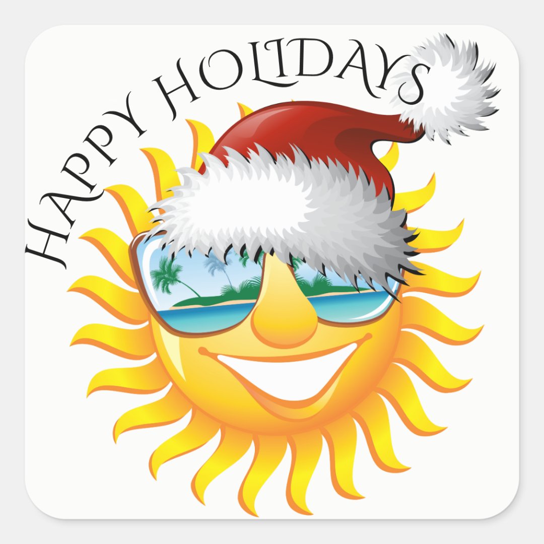 Fun Sun Sticker HolidayZDayZ | Zazzle