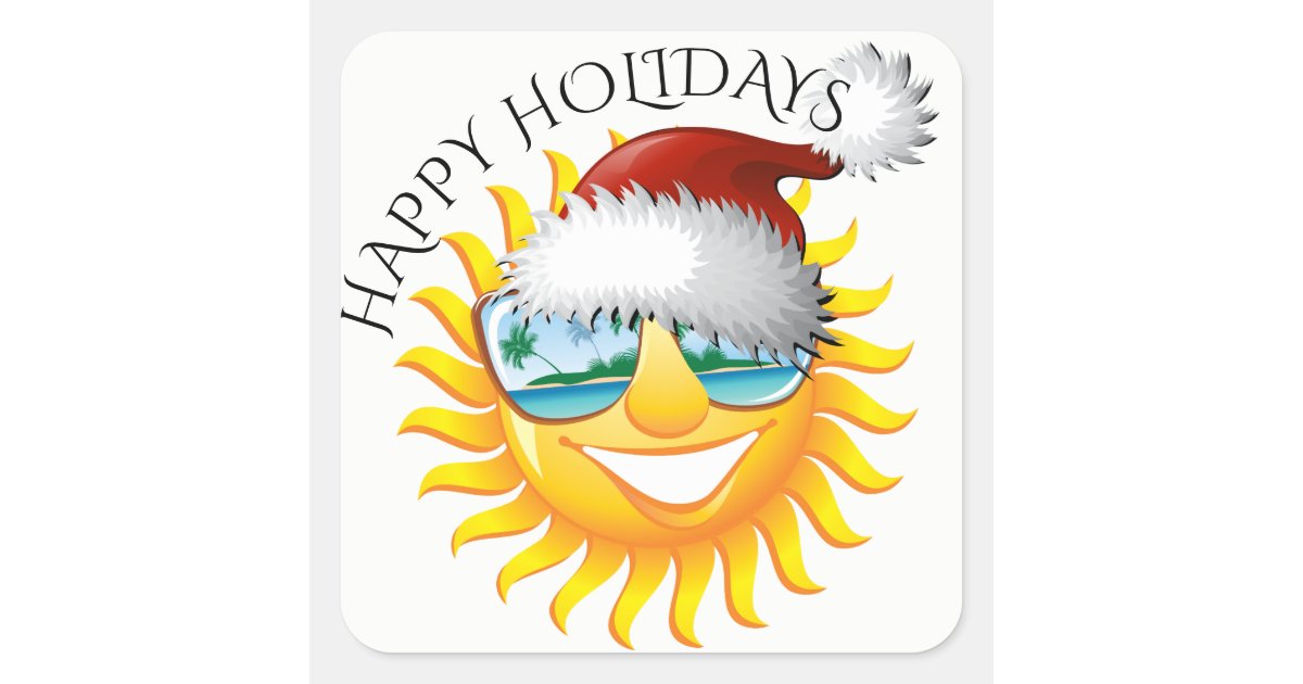 Fun Sun Sticker HolidayZDayZ | Zazzle
