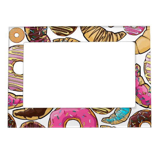 Fun Tasty Donuts Design Magnetic Frame | Zazzle.com