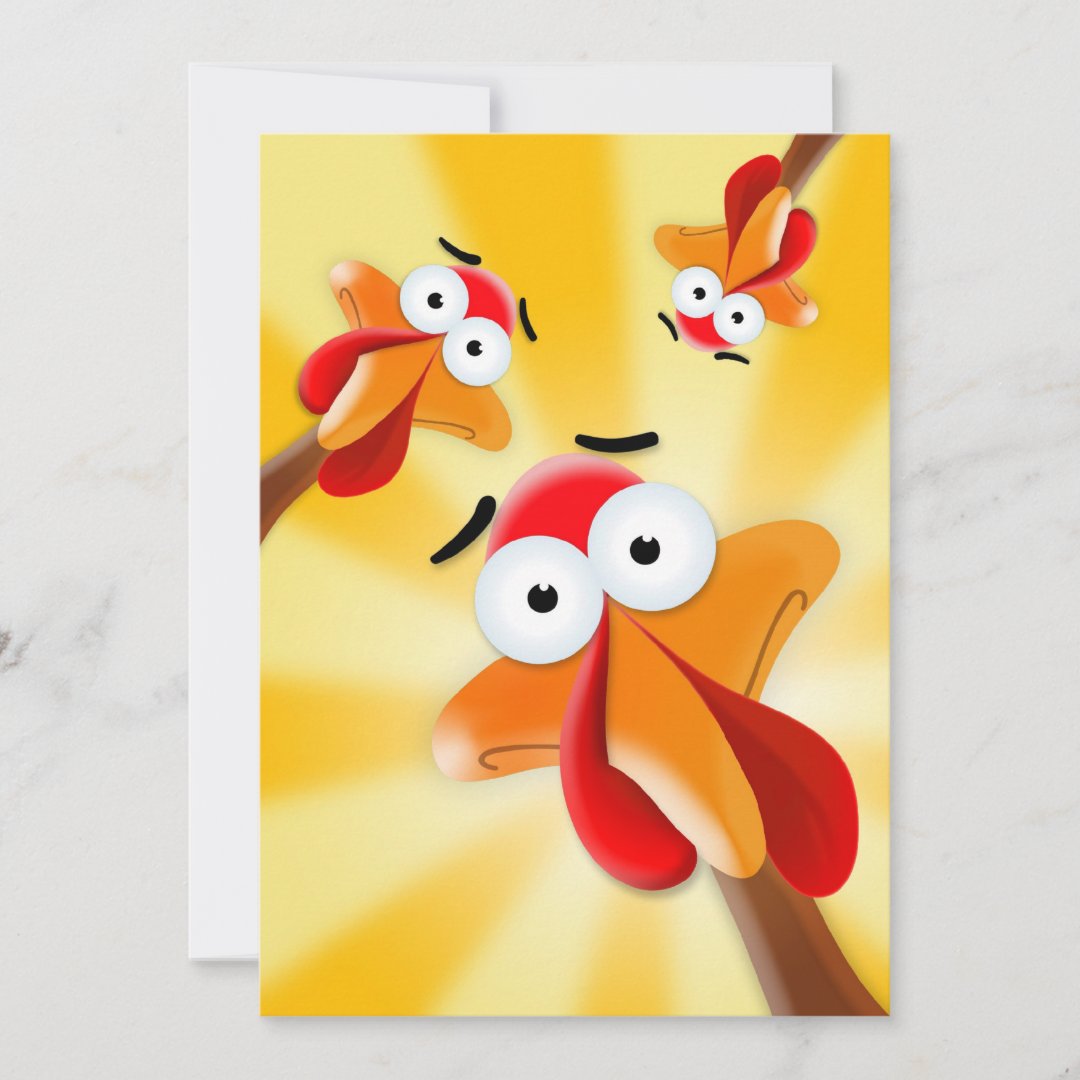 Fun Thanksgiving Turkey Day Dinner Invitation | Zazzle