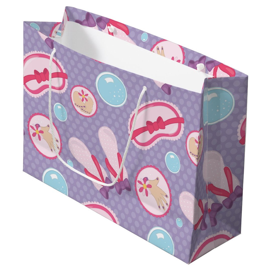 Fun Themed spa party large gift bag | Zazzle
