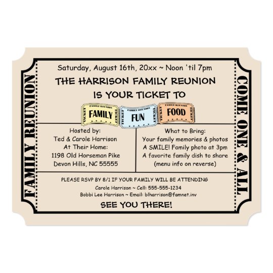 Wanted Poster Family Reunion Barbeque Invitation | Zazzle.com