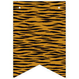 Fun Tiger Print Bunting Flags | Zazzle