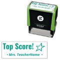 Fun "Top Score!" Acknowledgement Rubber Stamp | Zazzle