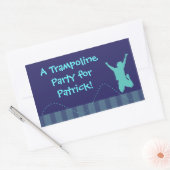 Fun Trampoline Birthday Party Stickers - Boys | Zazzle