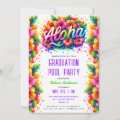 Fun Tropical Aloha Graduation Pool Party Invitation | Zazzle