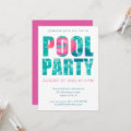 Fun Tropical Pool Party Invitation | Zazzle