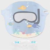 Fun under the sea marine colorful fish diving mask | Zazzle