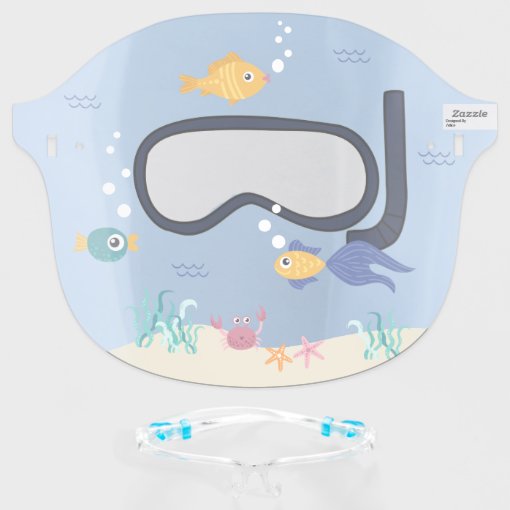 Fun under the sea marine colorful fish diving mask | Zazzle