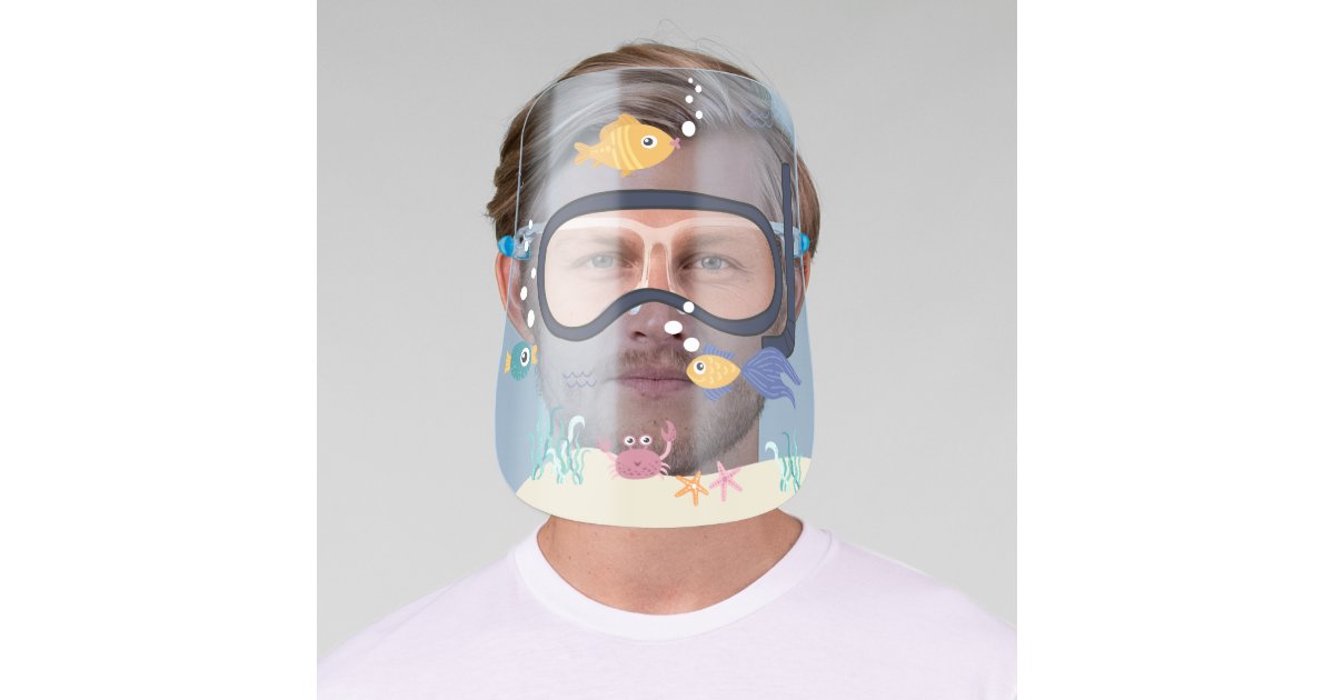 Fun under the sea marine colorful fish diving mask | Zazzle