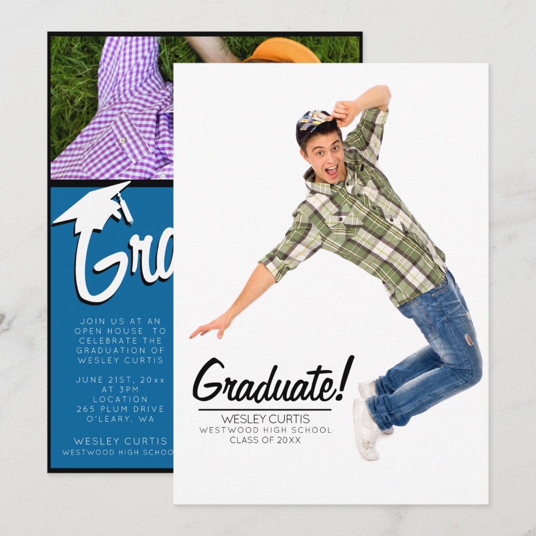Fun & Unique Graduation Announcements | Zazzle