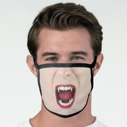 Fun Vampire Fangs Face Mask | Zazzle